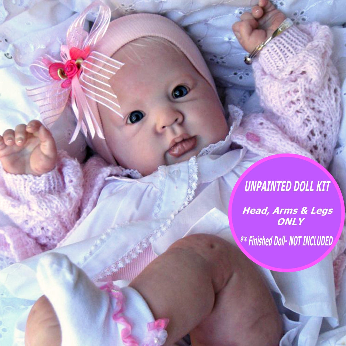 Reborn Doll Kit - Crystal by Donna Rubert – Keepsake Cuties Nursery